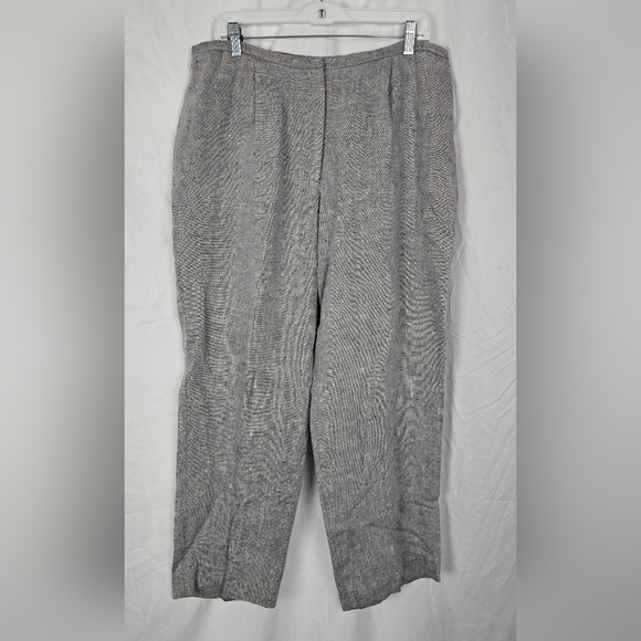 Lord & Taylor | Pants & Jumpsuits | Lord Taylor Gray Linen Relaxed ...